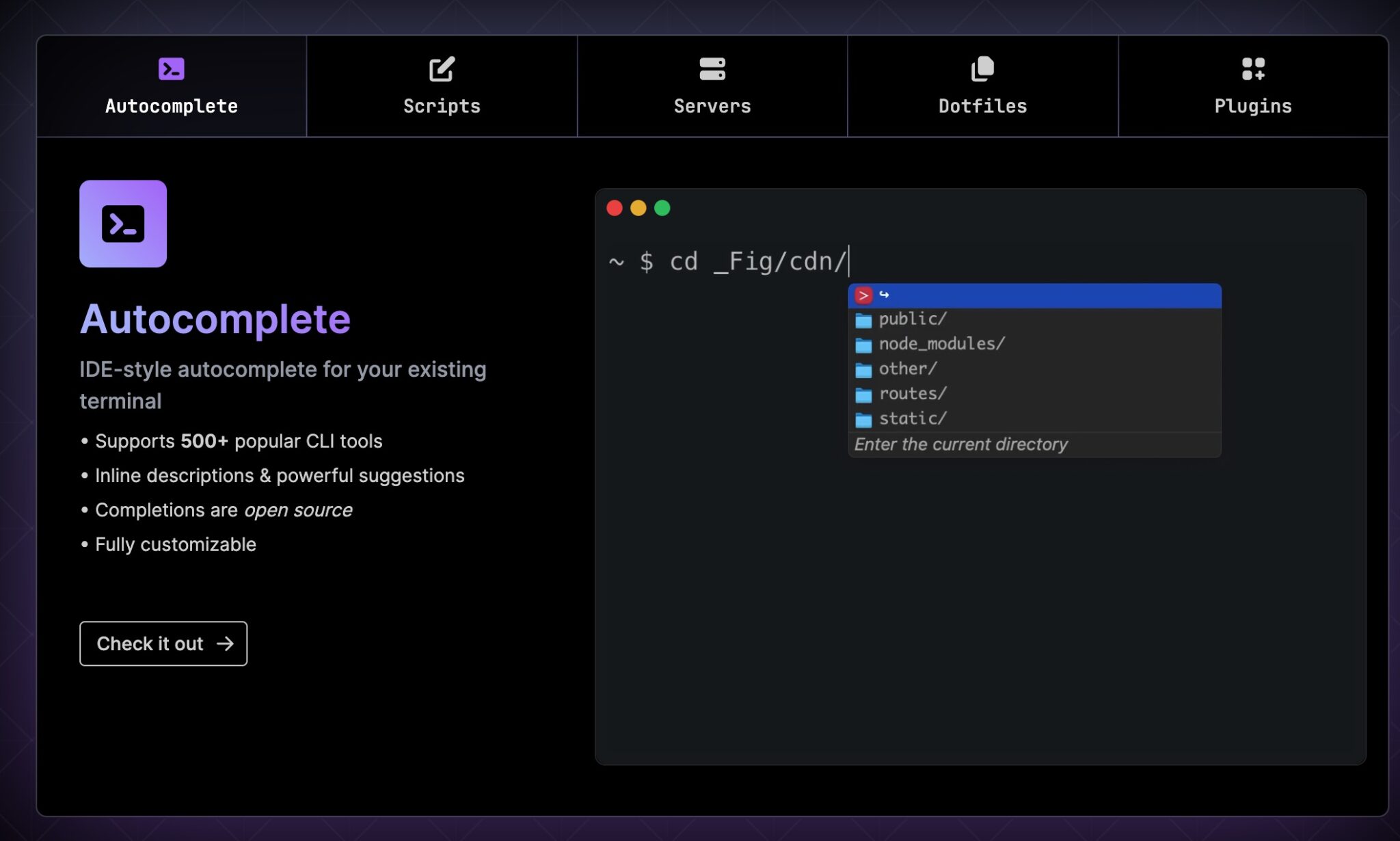 Fig.ioを使ってターミナルの自動補完をしよう！ | オカログ